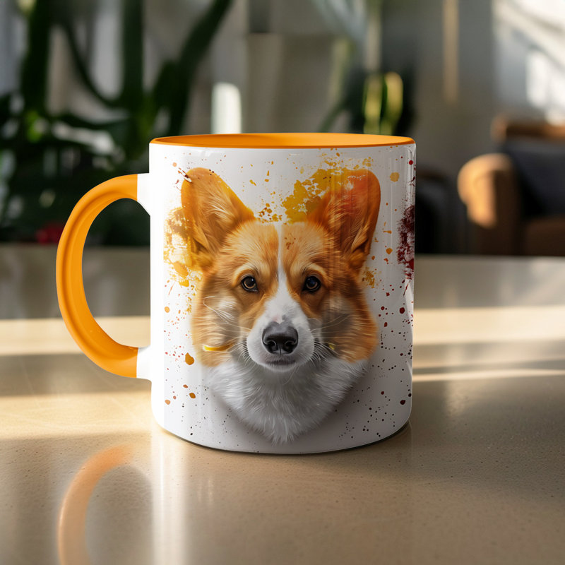 East Urban Home Set of 2 – Cavapoo Puppies Watercolor Design 11oz Coffee Mug | Wayfair.co.uk